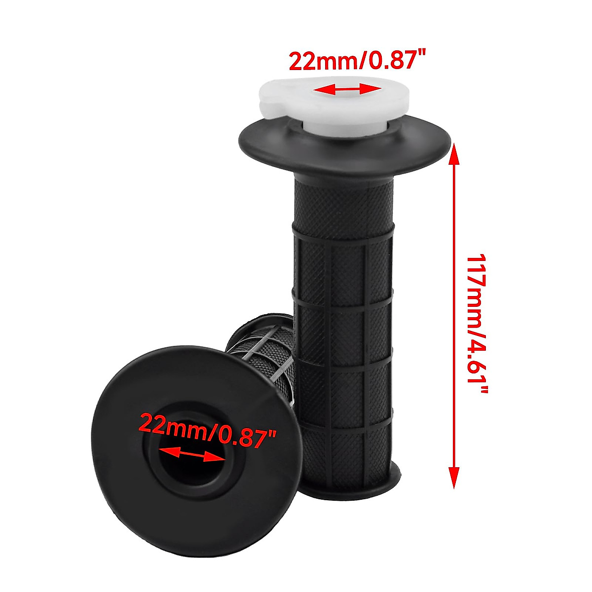 22mm Throttle handle Grips for CT200U Trail200 Trail Mini Bike 196cc Mini Scooter Motovox MBX10 MVX70 MVX125 97cc 2.8hp Mini Baja Doodlebug Doodle Bug Db30 Dirt Pit Mini Bike