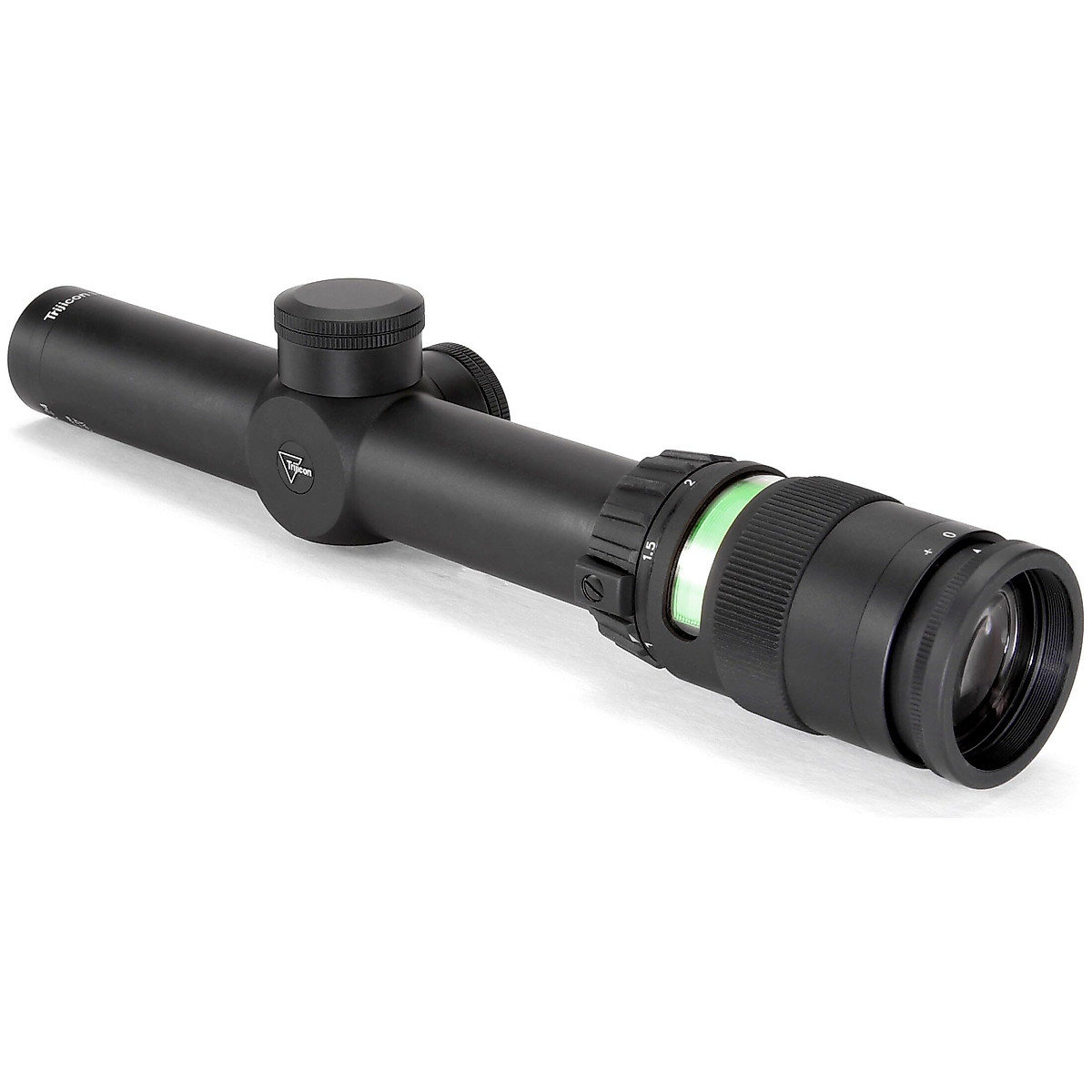 Trijicon TR24-C-200071 AccuPoint 1-4x24mm Riflescope, 30mm Main Tube, Standard Duplex Crosshair Retocle with Green Dot, Matte Black
