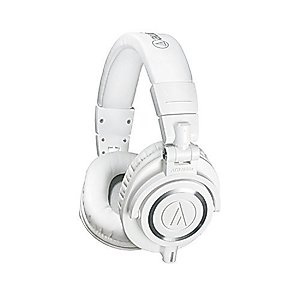 Audio-Technica ATH-M50xWH Professional Studio Monitor Headphones (Renewed)