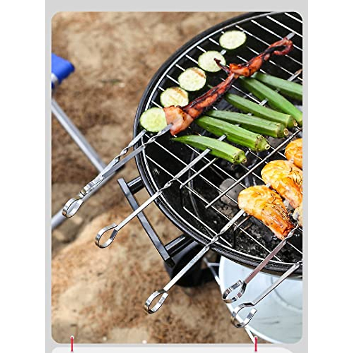 BBQ Grill Tools Set, 20 PCS BarbecueTools for Garden Party, Stainless Steel Grill BBQ Utensils Set for Outdoor Camping Cross-Country, Utensils Case for Travel (20 PCS)
