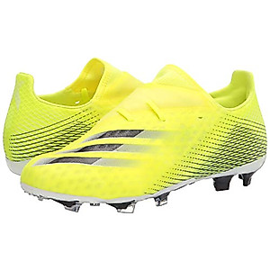adidas Men's X GHOSTED.2 Soccer Shoe, Solar Yellow/White/Team Royal Blue, 11.5