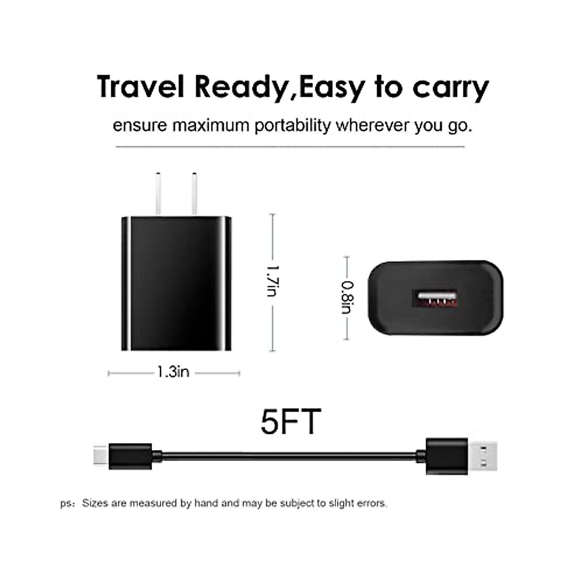 USB-C Fast Wall Charger Charging Cable Cord Fit for Verizon Orbic Speed Mobile Hotspot 400L MiFi 7730L 8800L Jetpack Hotspot, INSEEGO 5G MiFi M1000 M2000 M2100, Nighthawk M1 MR1100, GL.iNet GL-MT1300