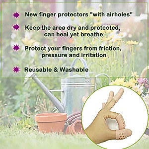 14 PCS Gel Finger Cot Medium Finger Caps Silicone Fingertips Protection - Finger Protectors Great for Trigger Finger, Finger Arthritis, Finger Cracking and Other Finger Pain Relief
