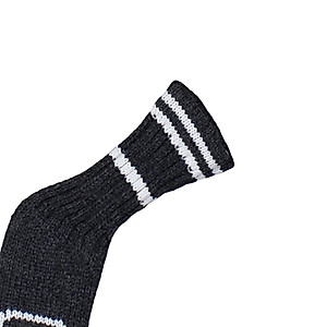 Scott Edward Knitted Wedge Golf Iron Headcovers 7 PCS Club Protector 48,50,52,54,56,58,60 Degree (Dark Gray)