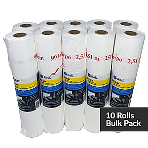 Reli. Masking Film, 10 Rolls Bulk (90' Foot x 99" Inch) - Masking Plastic Film for Painting, Automotive - Pre-Folded - Hand-Masker Film Plastic in Bulk