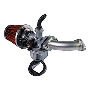 JMCHstore Performance Racing Intake Pipe Inlet Manifold For Monster Mega Moto MM80 MMB105, Carb for Coleman RB100 Mototec 105cc, Motovox MBX10, Baja DB30 97cc, Phatmoto Gas Bike Lifan 79cc Engine