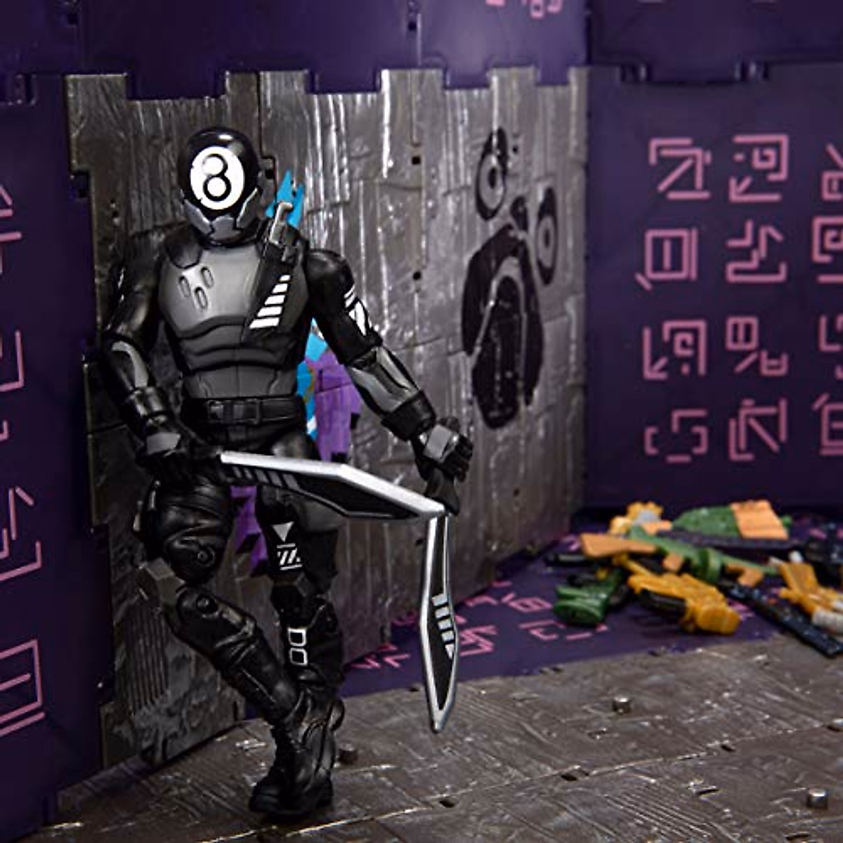 FORTNITE Large Vending Machine, 2 Figure Pack - Features Ruin and 8-Ball 4 Inch Collectible Action Figures - Includes 24 ‘The Cube’ Pieces, 10 Weapons, 8 Back Bling, 3 Harvesting Tools, and More