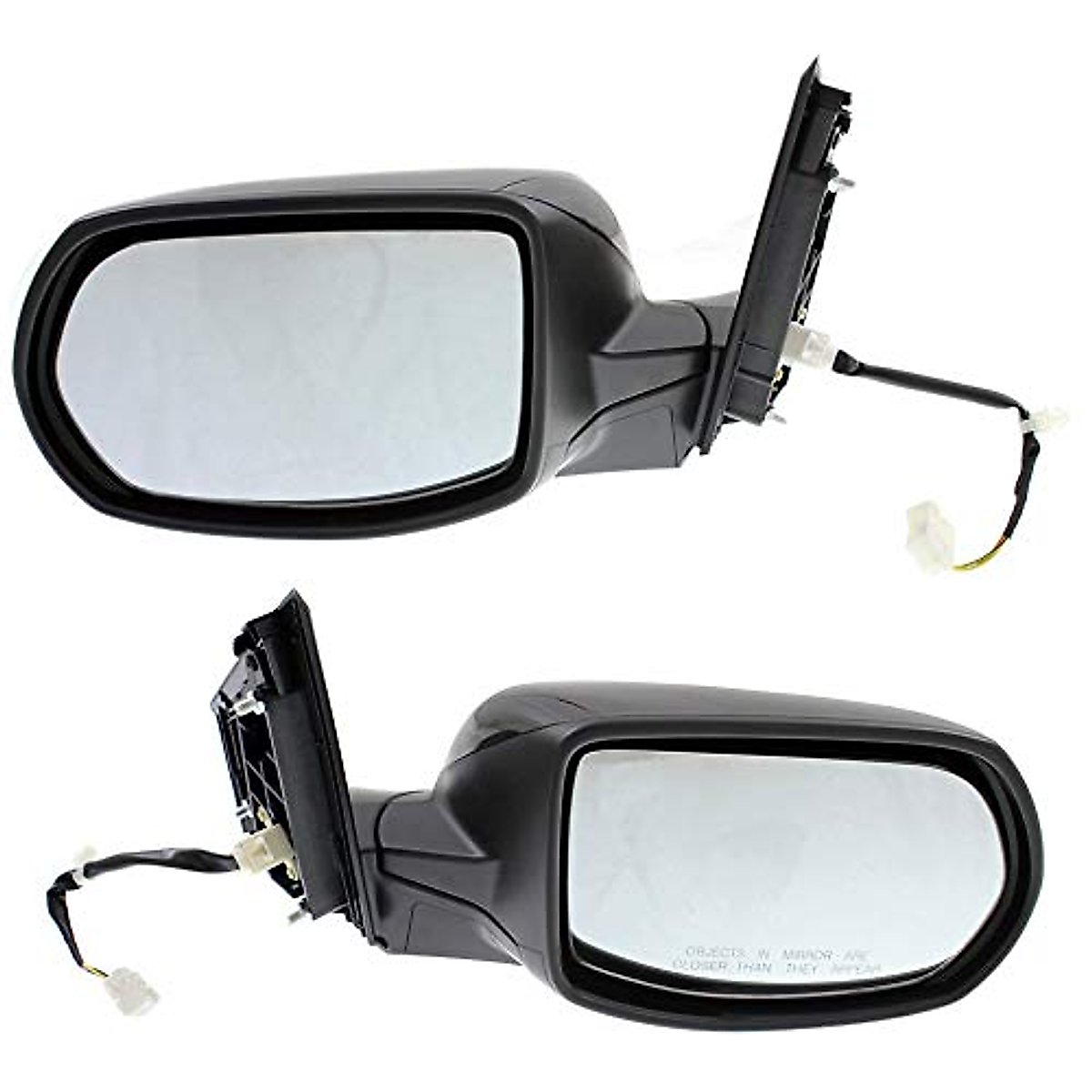 Kool Vue Driver & Passenger Side Power Non-Heated Mirrors for Honda CR-V 2012-2014 Paintable