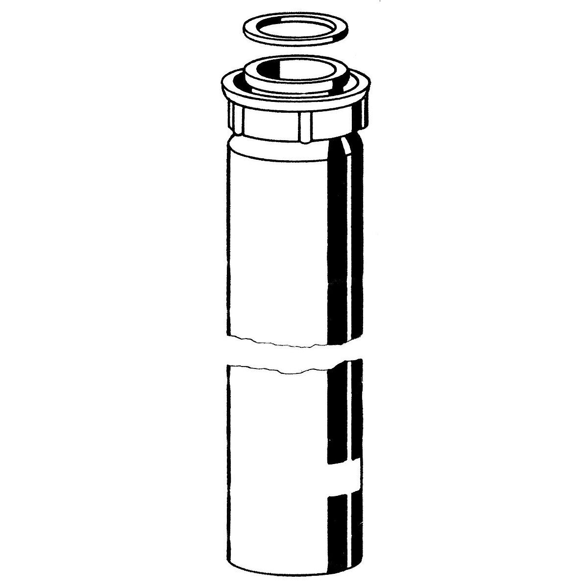 Adjustable Plastic Tube for Odour Trap for Sink/Kitchen Sink, 22159 7