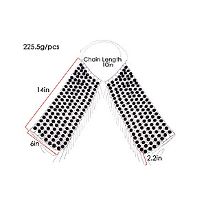 Anna-Kaci Women's Gypsy Body Chain Sexy Harness Summer Festival Bra Top, Black, OneSize