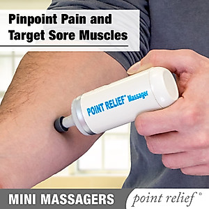 Point Relief 14-1050 Mini Massager for Handheld Targeted Massage Therapy Relieve Muscle Pain