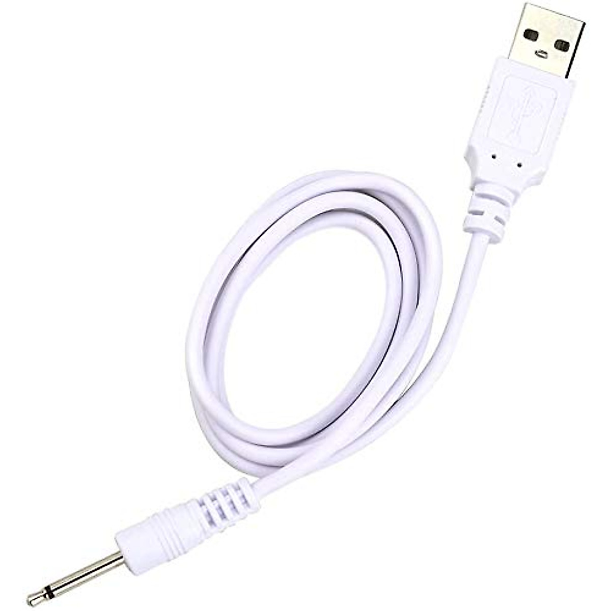 Accessonico Replacement-Charging-Charger-Rechargeable-Massagers, DC Cable USB Cord - 2.5mm (2 Pack)