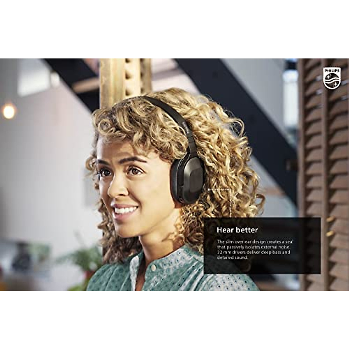 PHILIPS Active Noise Cancelling Headphones Wireless Bluetooth H6506 Flat Folding Lightweight Over Ear Wireless Headphones w/Multipoint Bluetooth Connection 30h Playtime with Deep Bass for Home/Office