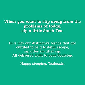 Stash Tea Double Bergamot Earl Grey Black Tea, Box of 100 Tea Bags