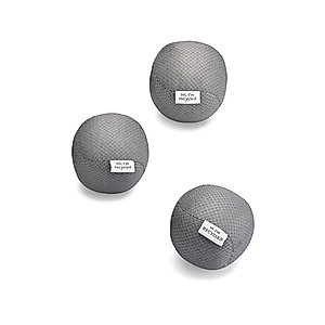 Full Circle Home Full Circle Loads of Fun Anti-Static Dryer, Set of 3 – Quiet, Scent-Free and Hypoallergenic Reusable Fabric Softener Laundry Balls – Non Toxic and Vegan, Gray 3 Count
