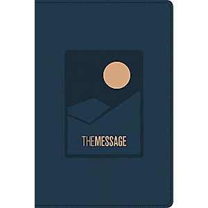 The Message Deluxe Gift Bible, Large Print (Leather-Look, Midnight Journey): The Bible in Contemporary Language