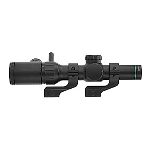 Monstrum 1-4x20 Rifle Scope with Rangefinder Reticle | Monstrum Offset Picatinny Scope Rings | Bundle