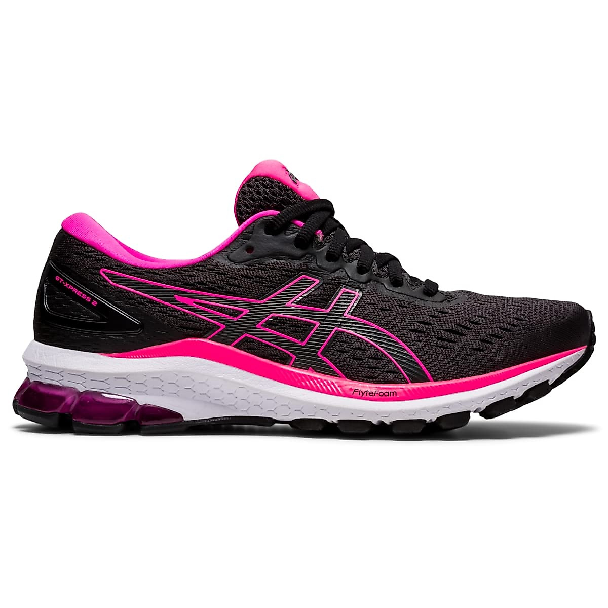 ASICS Women's GT-Xpress 2 Running, 8, Graphite Grey/HOT Pink