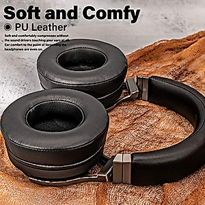 Earpads Compatible with Virtuoso RGB Wireless SE Gaming Headset - Memory Foam Earcups - PU Ear Cushions I (Black)