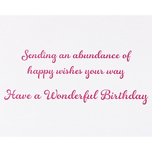 Papyrus Birthday Card for Her - BCRF Partnership (An Abundance of Happy Wishes)