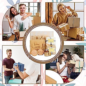 House Warming Gifts New Home,Housewarming Gift,Housewarming Gifts for New House,New Home Gifts for Home,Home Sweet Home Bamboo Serving Board Candle for Couple Women Men