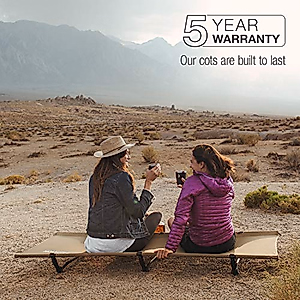 Helinox Cot One Lightweight, Compact, Collapsible, Portable Camping Cot, Regular, Black