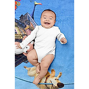 Disney UP Hang On Dug Micro Raschel Throw Blanket 46"x60" (116cm x 152cm)