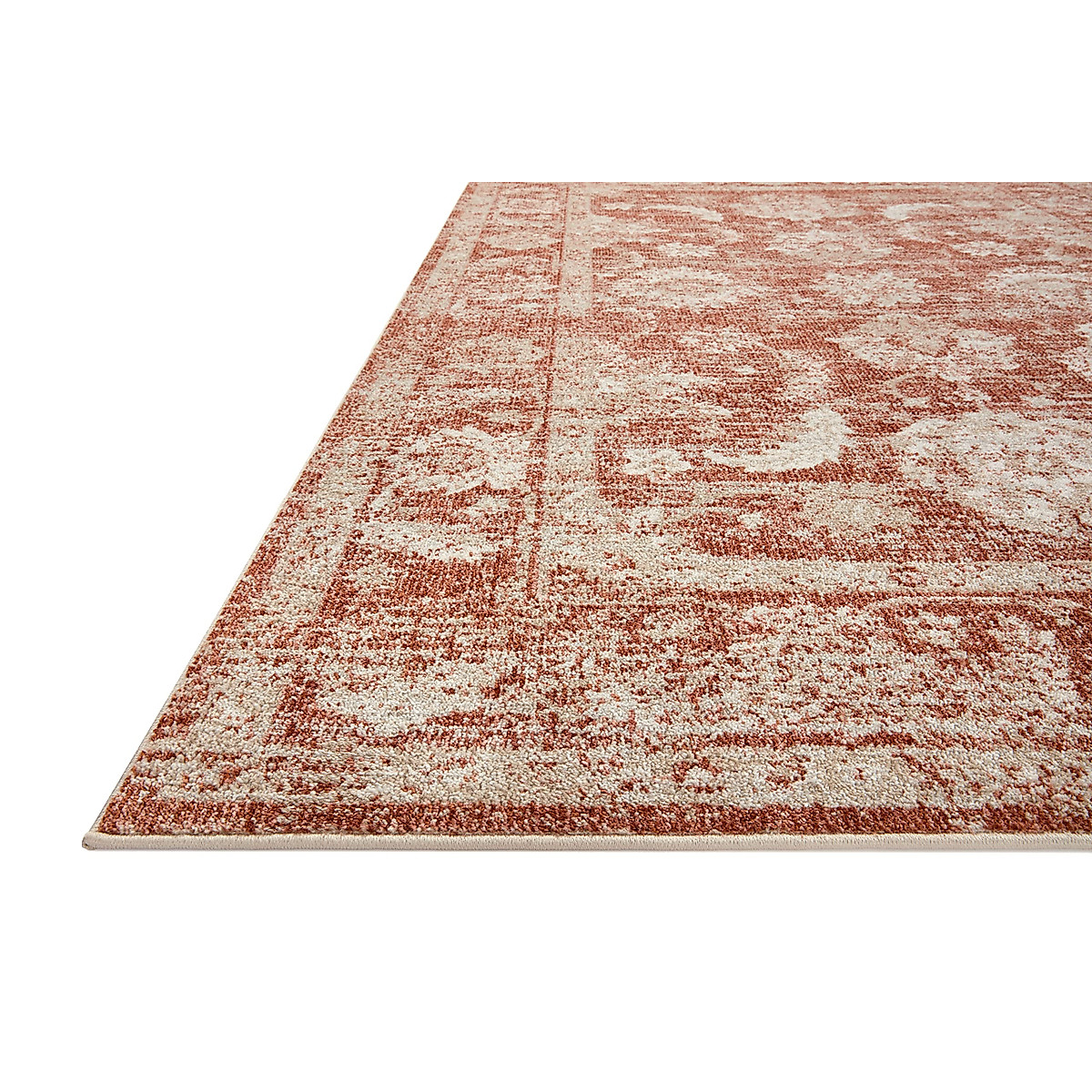 Loloi II Odette Collection ODT-03 Rust/Ivory 7'-10" x 10' Area Rug