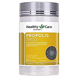 Healthy Care Australia Bee Propolis Extract 3800mg 200 Capsules Ultra Premium Support a Healthy Immune System