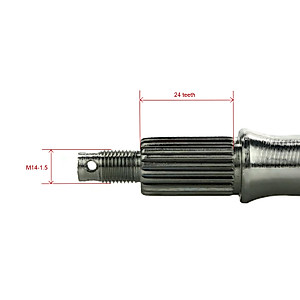 The ROP Shop | Rear Wheel Axle for 1997 Yamaha Warrior 350 Fourwheeler YFM350XJ, YFM350XJ_M