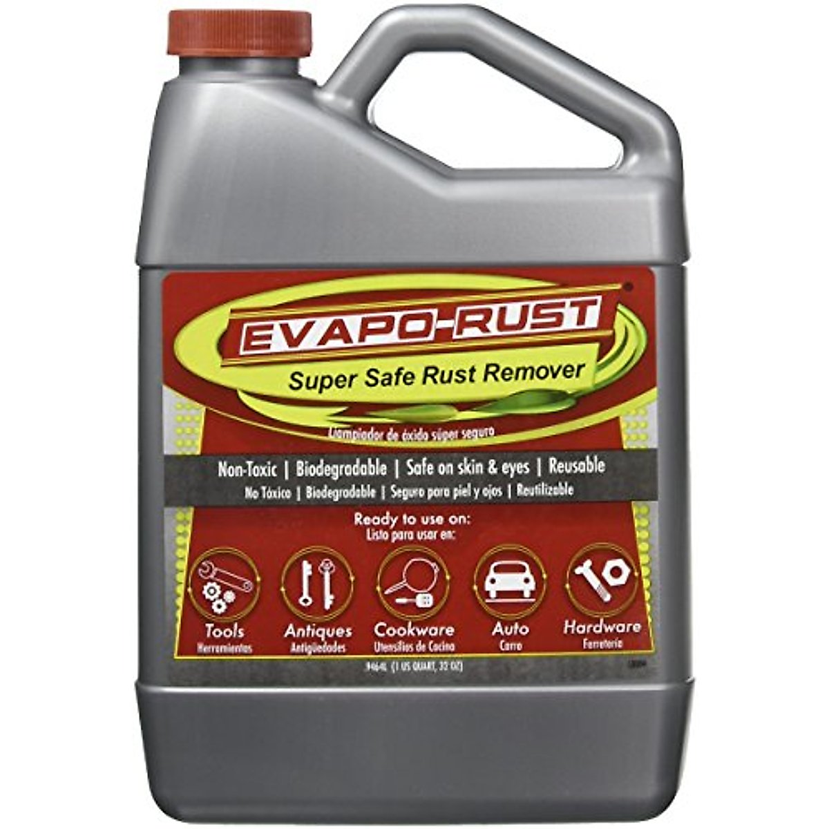 Evapo-Rust EVAER004 Rust Remover (EVAPO-RUSTâ„¢ , Case of 4 - 1 Quart Bottles)