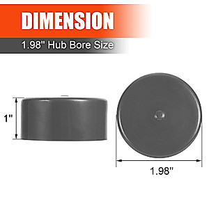 CZC AUTO Bearing Protector Bras 1.98 Inch Rubber Caps Dust Covers Replacement for Bearing Partner Bra for Trailer Boat Wheel, 2 Pack