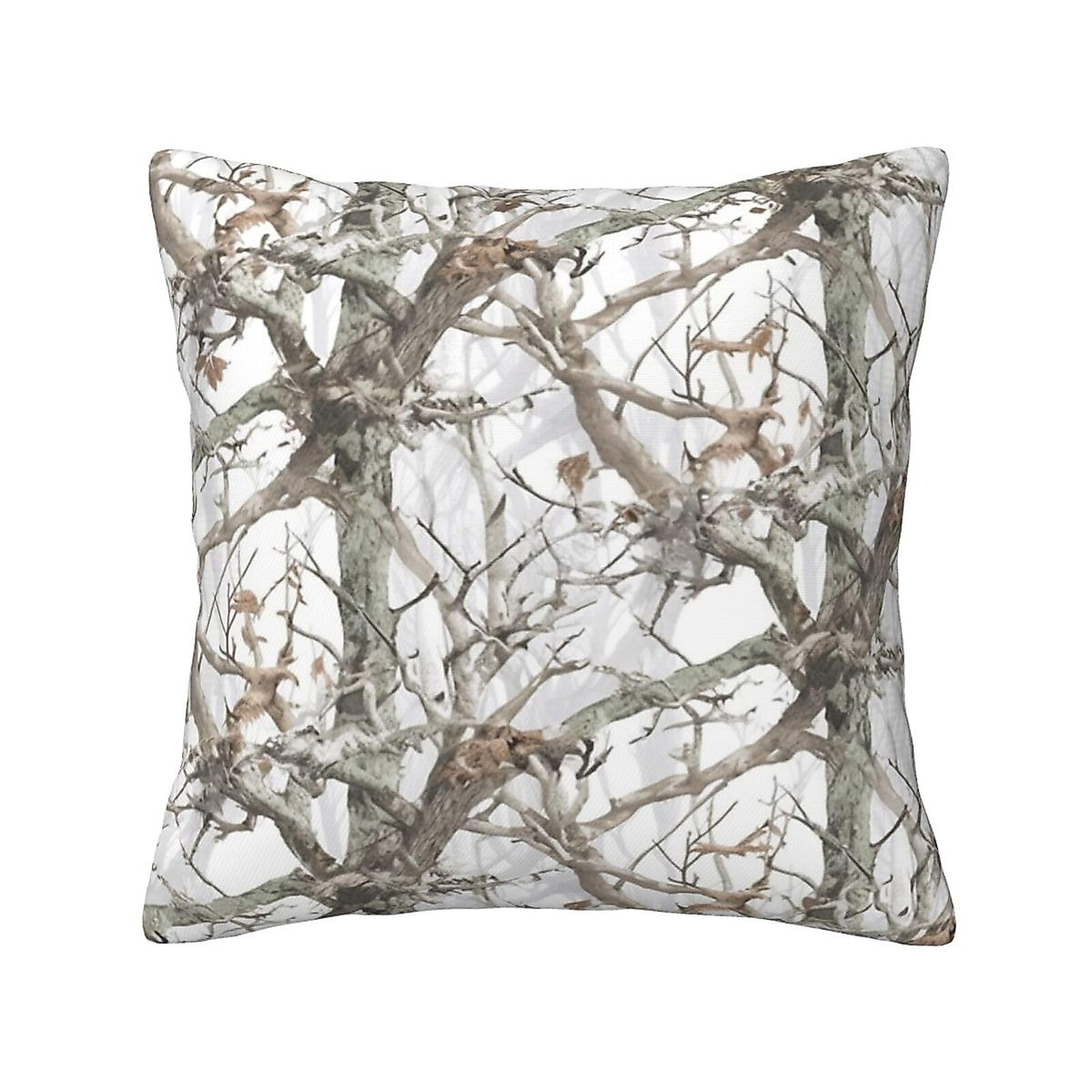 White Tree Camo Printed Pillow Covers Soft Throw Pillow Covers Cushion Pillow Covers Square Pillowcases Decorative Cushion Case for Sofa Couch