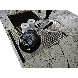 LLygezze Stainless Steel Roll-up Drying Rack Over The Sink Rack 17.5"x13"