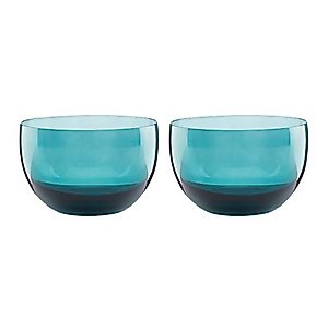 Lenox Sprig & Vine 2-Piece Glass Bowl Set, 2.00 LB, Blue