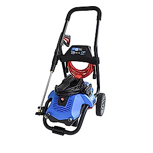 AR Blue Clean BC2N1HSS Electric Pressure Washer-2300 PSI, 1.7 GPM, 13 Amps Quick Connect Accessories, 2 in 1 Detachable Cart, On Board Storage, Portable Pressure Washer, High Pressure, Car, Patio