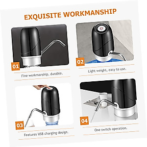 Uonlytech 2pcs Water Pump 3 Gallon Water Jug Water Bottle Pump Water Containers 5 Gallon 5 Gallon Water Bottle Beverage Dispensers Mini Kettle Water Jug Dispenser Automatic Drinks