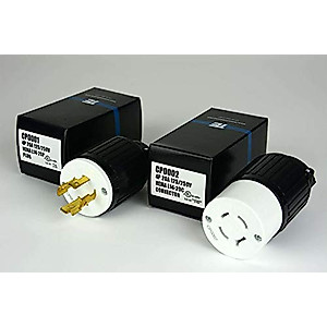 TEMCO NEMA L14-20P / L14-20R Plug Set 20A 125/250V Locking UL Listed / Generator