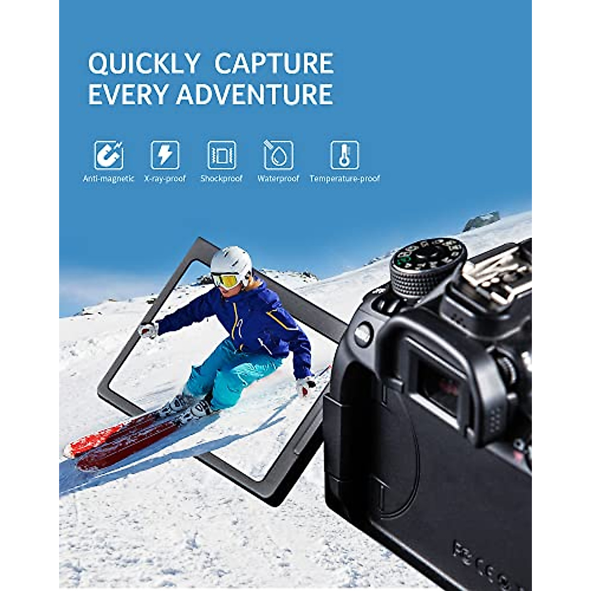 Acer SC900 256GB SDXC UHS-II Professional Digital SD Memory Card - C10, U3, V90, 4K, Full HD Video - Up to 300MB/s Read Speed for DSLR and Camera - BL.9BWWA.312