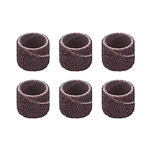 Dremel 408 1/2-Inch Sander Bands, Coarse, 6 Pack, Rotary Tool Accessory