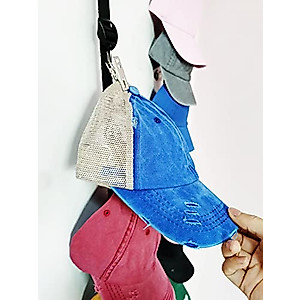 YCMI Hat Racks Organizer - Baseball Cap Holders Rack - Clothing Racks (black, 2 Pack)