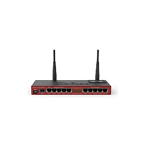 MikroTik RB2011UiAS-2HnD-IN, 4dBi, 30dBm, 600MHz, 128MB, 2. 4GHz, 5xEthernet, 5xGigabit, 1xSFP, PoE out, USB, L5