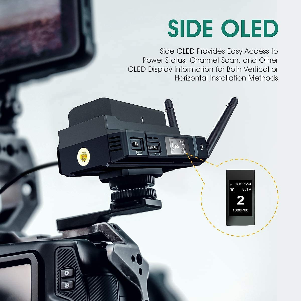 Hollyland Mars 300 PRO HDMI Wireless Video Transmitter Receiver Set with 300ft Long Range 0.08S Low Latency 1080P HD Real-time Monitoring Video Transmission (Enhanced)