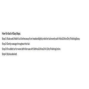 Design Essentials Wave By Design Mist & Shine Dry Finishing Spray - Moisturizes & Add Shine - 8 Oz