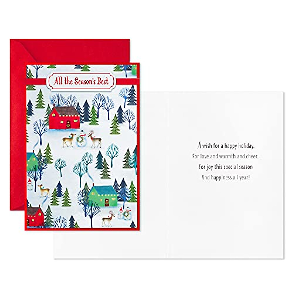 Hallmark Christmas Cards, Season's Best (10 Cards with Envelopes)