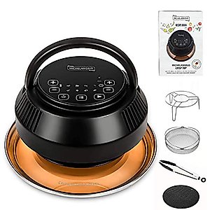 MICHELANGELO Air Fryer Lid for Pressure Cooker 6 Quart & 8 Quart, 8 In 1 Air Fryer Lid for Instant Pot, Pressure Cooker, Turn Your Electric Pressure Cooker into Air Fryer, 8 Presets and 95% Less Oil