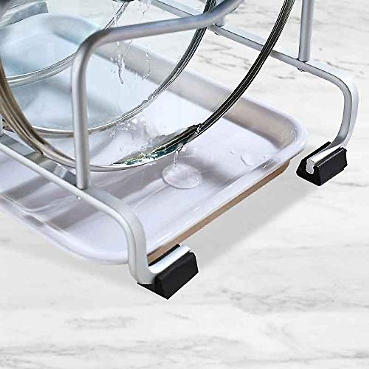 XJJZS Pan Organizer Rack Kitchen Organizer Pot Lid Holder Dishes Stand Holder for Cutting Board Cabinet Storage