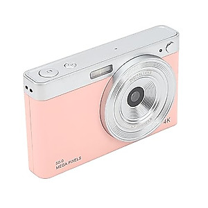 Digital Camera, HD Digital Camera Built in Fill Light 16X Zoom Antishaking Plastic for Outdoor (Pink)