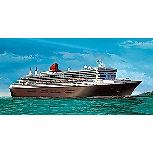 Revell RV05199 1:400-Queen Mary 2 Platinum Edition Plastic Model kit, Multicolour, 1/400