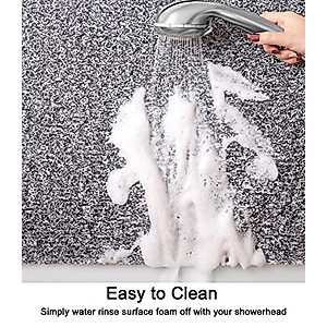 Leotruny PVC Non Slip Square Shower Mat 21 x 21 Inches Shower Floor Mat for Bathroom Textured Surface (C04-Mix Color, 21''X21'')